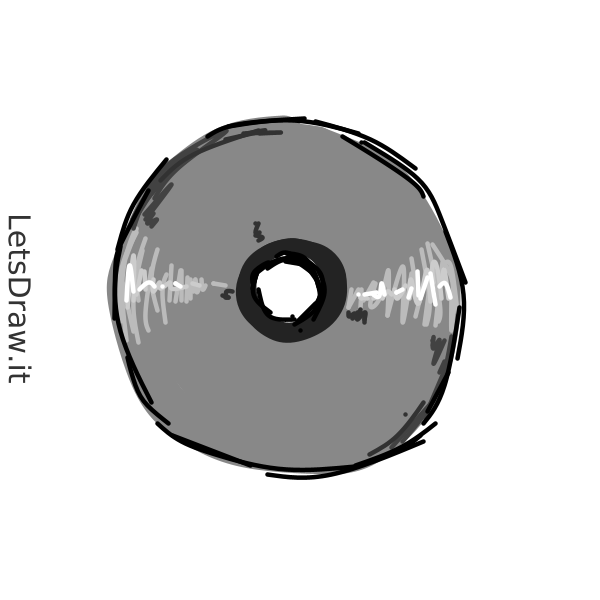 How to draw CD/DVD / 4udukb93b.png / LetsDrawIt
