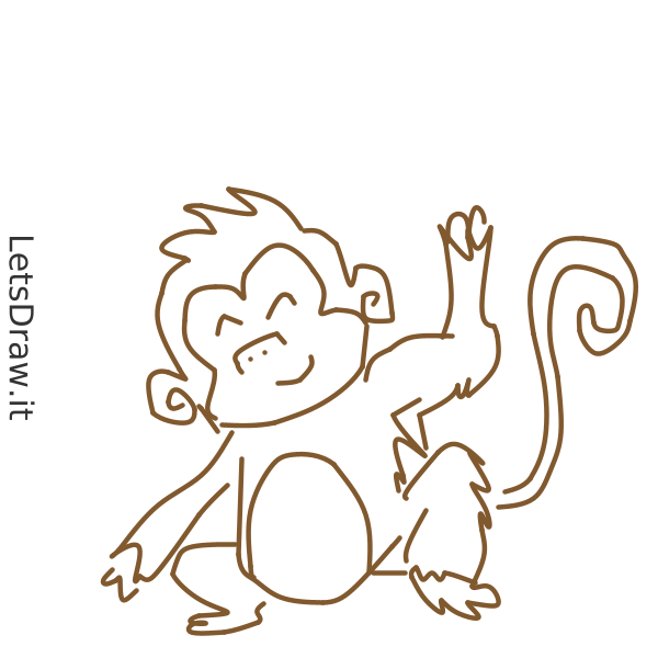 How to draw monkey / 4x1ypfd3.png / LetsDrawIt