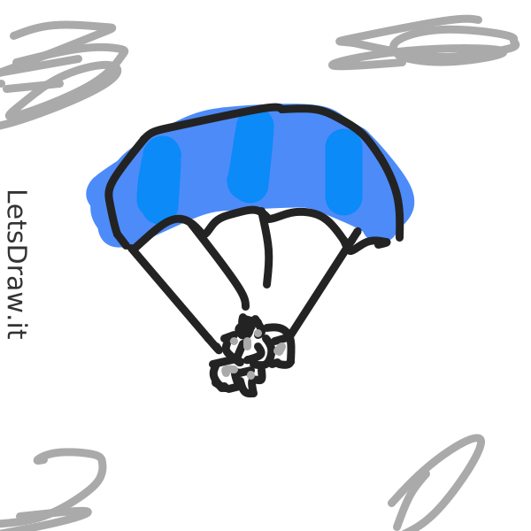 How to draw parachute / 4x9pjcxhf.png / LetsDrawIt