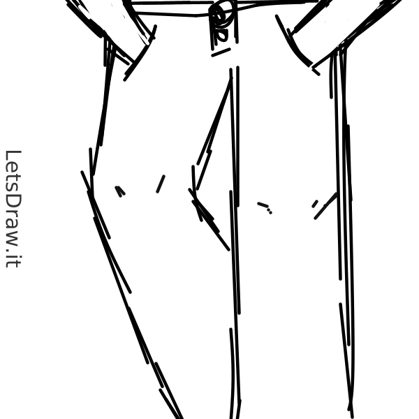 How to draw trousers / 4xn5middo.png / LetsDrawIt