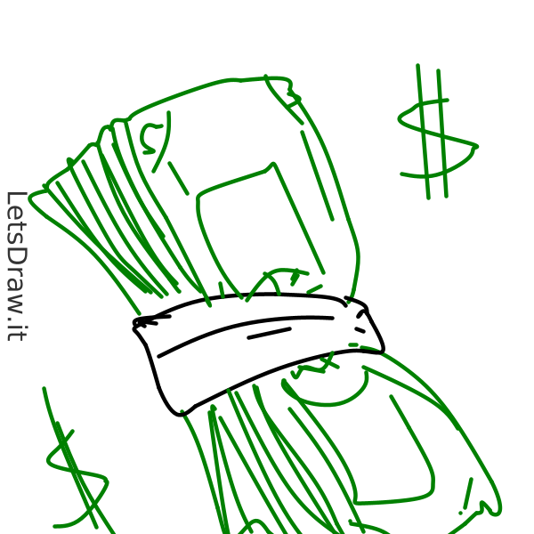 How to draw money / 4xwwnp6bo.png / LetsDrawIt