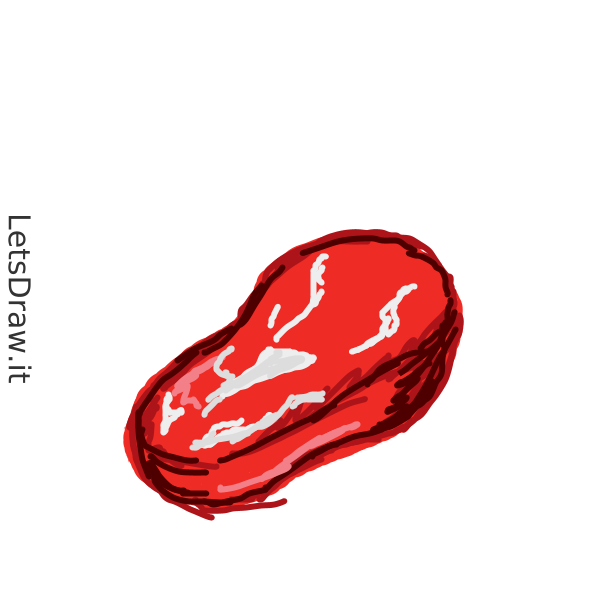 How to draw meat / 5158o4a6d.png / LetsDrawIt