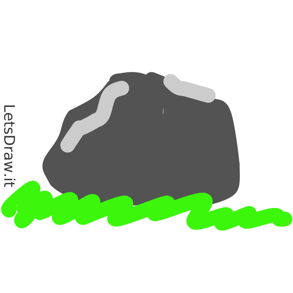 How to draw stone / 56cekc4j4.png / LetsDrawIt