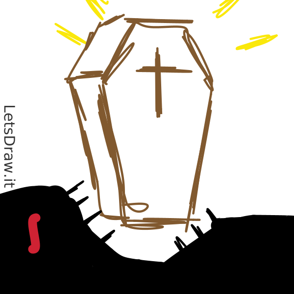 How to draw coffin / 578mb6noz.png / LetsDrawIt
