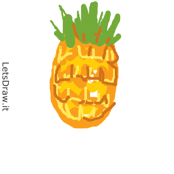 How to draw pineapples / 5837qj5c4.png / LetsDrawIt