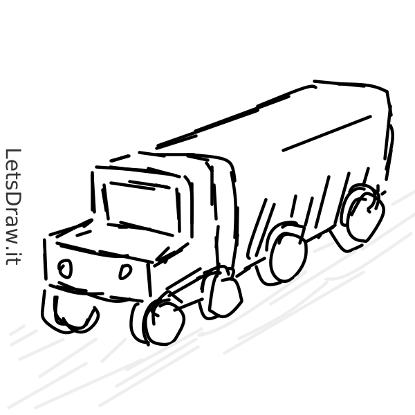 How to draw truck / 5869ecg61.png / LetsDrawIt