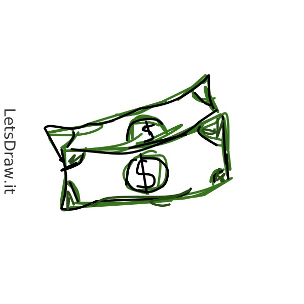How to draw Dollar / 5abtnq8dy.png / LetsDrawIt