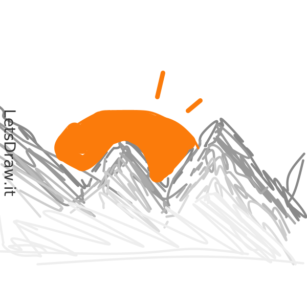How to draw mountains / 5baop3ji9.png / LetsDrawIt