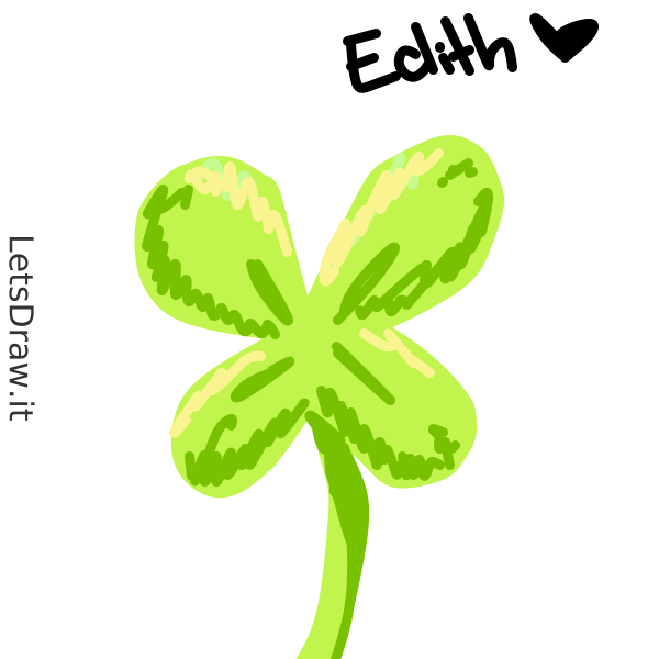 How to draw Cloverleaf / LetsDrawIt
