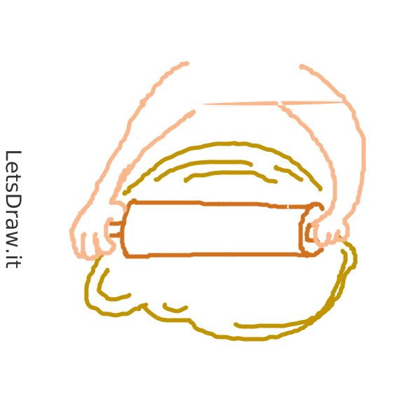 How to draw rolling pin / 5e91x4nxu.png / LetsDrawIt