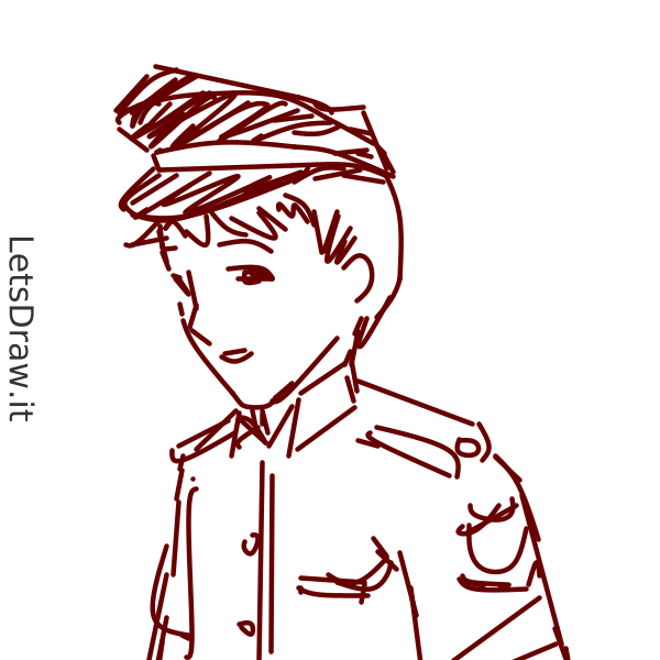 How to draw police / 5e9af6mcj.png / LetsDrawIt
