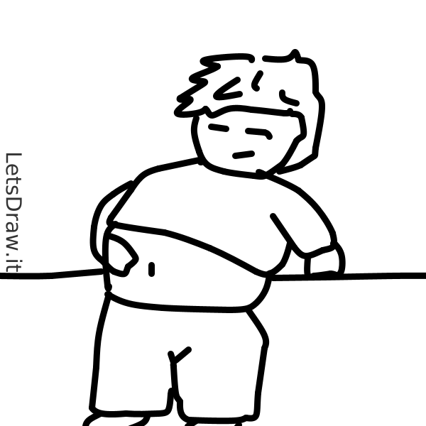 How to draw fat man / 5f7dfkheo.png / LetsDrawIt