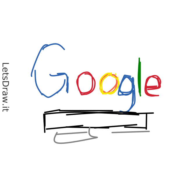 How to draw Google / 5fu9binuz.png / LetsDrawIt