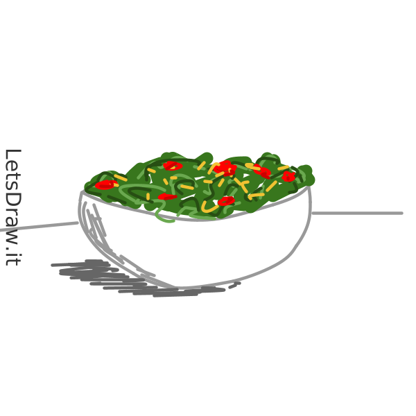 How to draw salad / 5h55d5nhn.png / LetsDrawIt