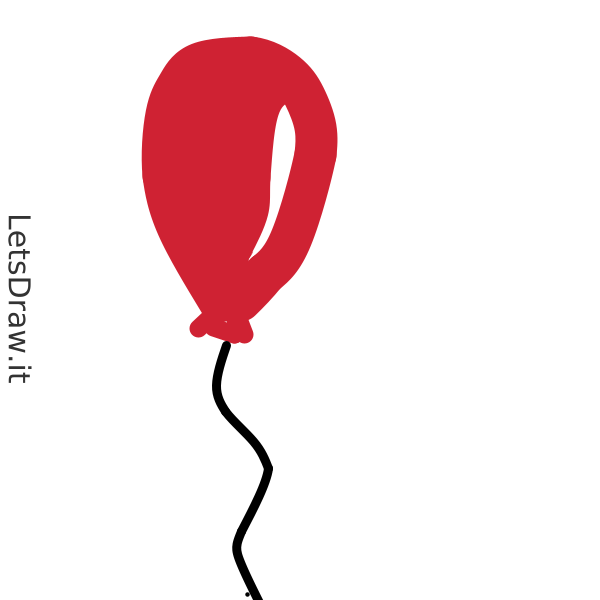 How to draw balloon / 5h9rajme.png / LetsDrawIt