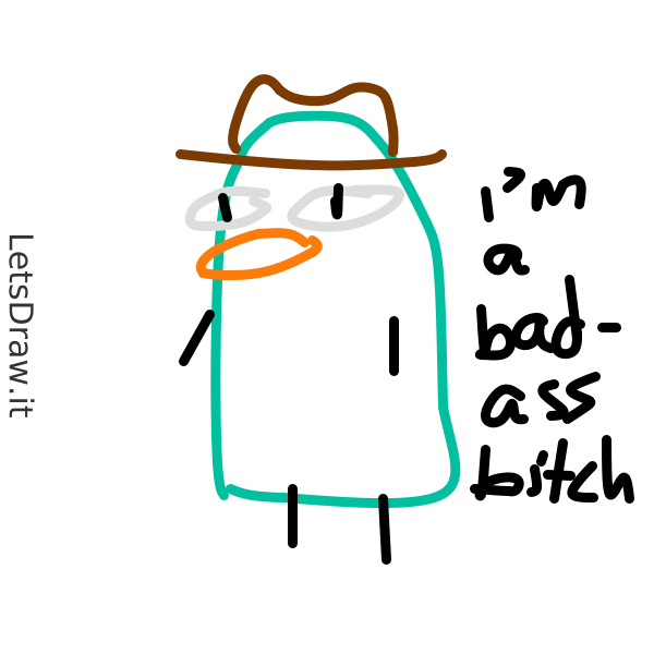 How to draw platypus / 5im8ky3ei.png / LetsDrawIt