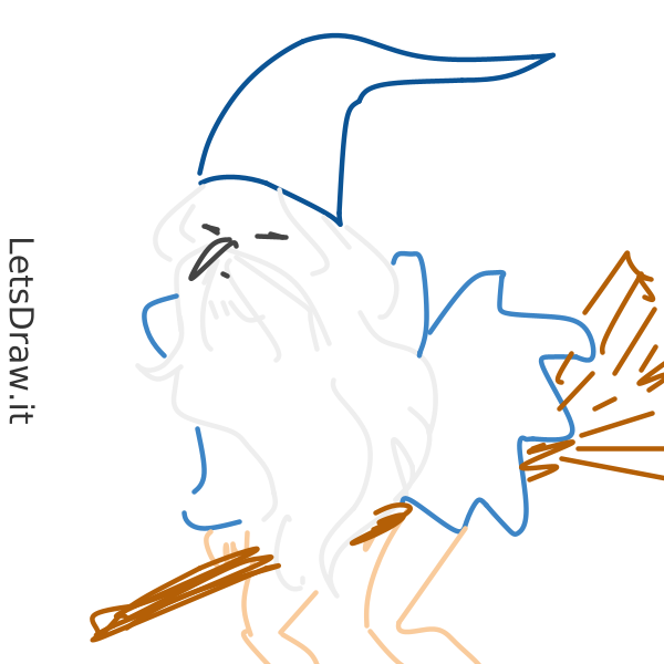 How to draw magician / 5mjyggm1a.png / LetsDrawIt