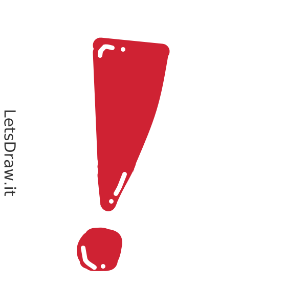 How to draw exclamation mark / 5mm6nsmqk.png / LetsDrawIt