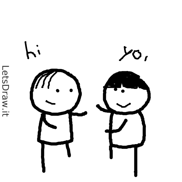 How to draw friend / 5mxhfyiyt.png / LetsDrawIt