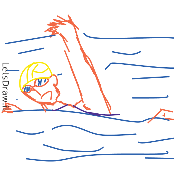 How to draw swimming / 5omqbtfrr.png / LetsDrawIt