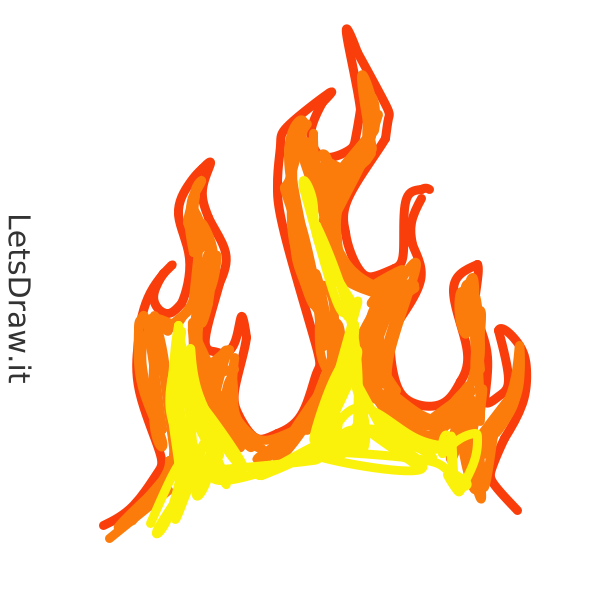 How to draw fire / 5rhnjyag3.png / LetsDrawIt