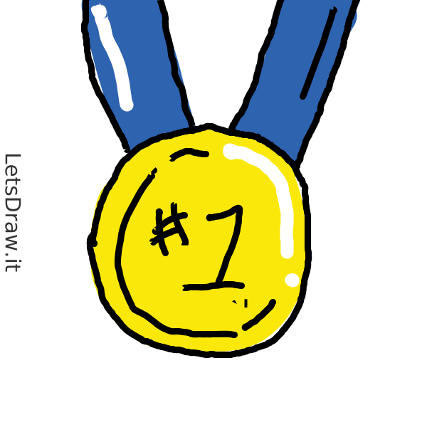 How to draw medal / 5ri4g8edm.png / LetsDrawIt
