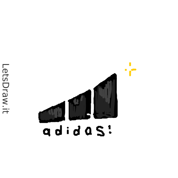 How to draw Adidas / 5sdk1b8sk.png / LetsDrawIt