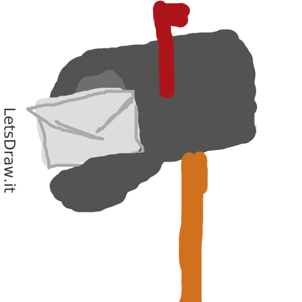 How to draw mailbox / 5snxt8gjp.png / LetsDrawIt