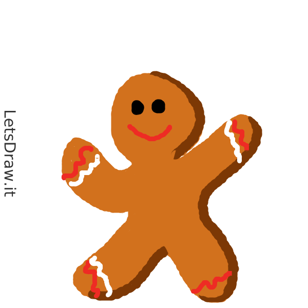 How to draw gingerbread / 5sp1t99je.png / LetsDrawIt
