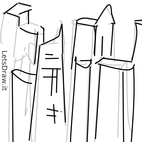 How to draw city / 5t35brafj.png / LetsDrawIt