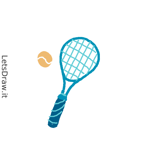How to draw tennis racket / 5t54j1yoa.png / LetsDrawIt