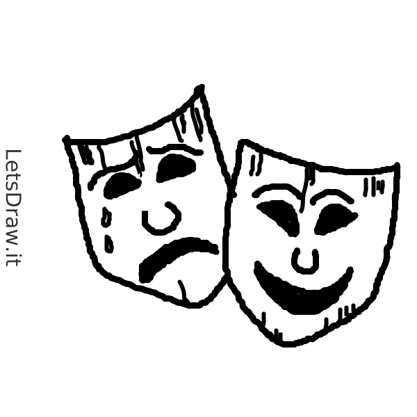 How to draw mask / 5tbwopj5f.png / LetsDrawIt