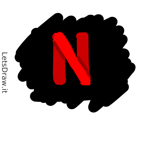 How to draw netflix / 5tr9ex6qi.png / LetsDrawIt
