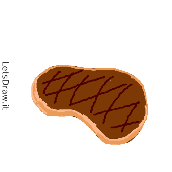 How to draw meat / 5wtood7n4.png / LetsDrawIt