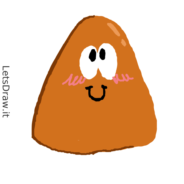 How to draw Pou / 5x4momu6p.png / LetsDrawIt