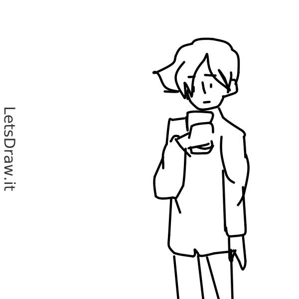 How to draw iPhone / 5y17bggau.png / LetsDrawIt