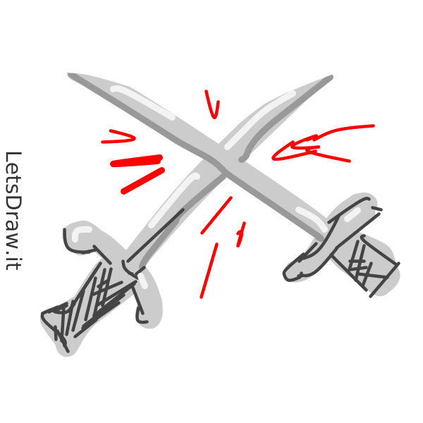 How to draw Swords / 5zdhgudoe.png / LetsDrawIt