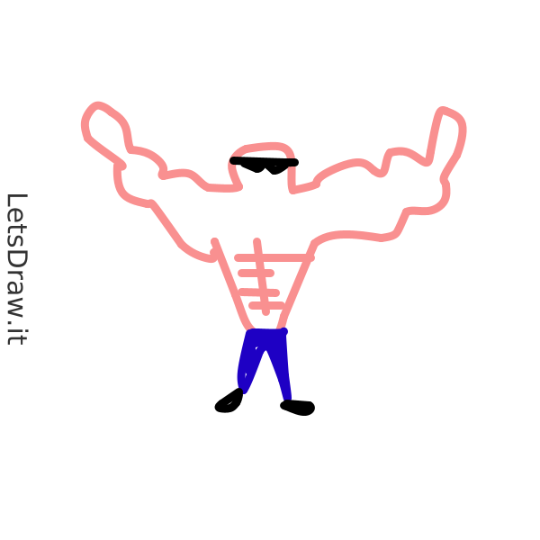 How to draw body-builder / 5zpucrjqz.png / LetsDrawIt
