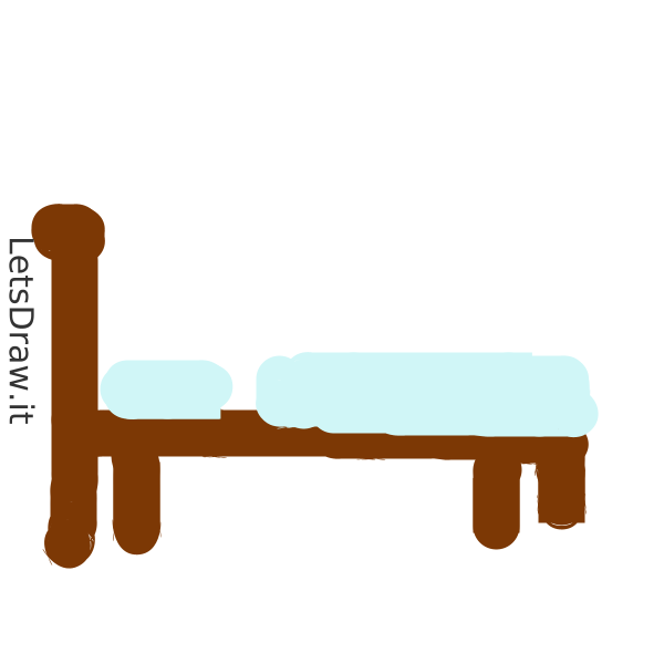 How to draw bed / 61crtnnzq.png / LetsDrawIt