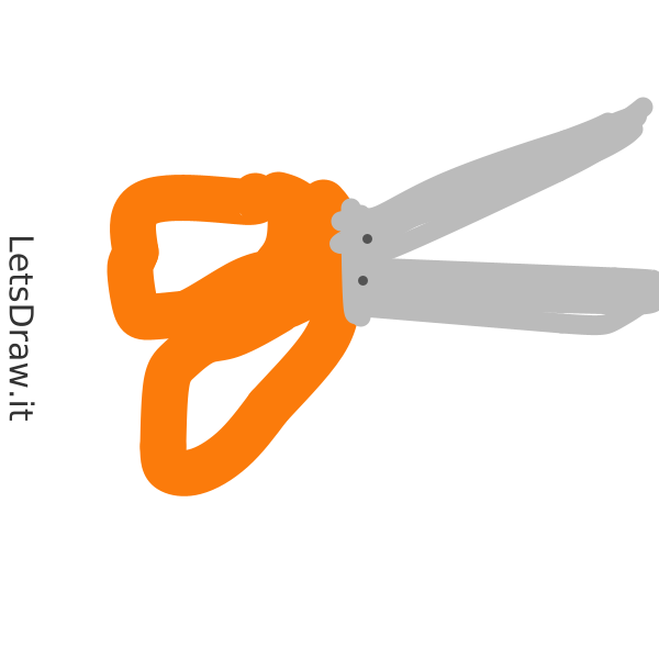 How to draw pair of scissors / 61eimzfeq.png / LetsDrawIt