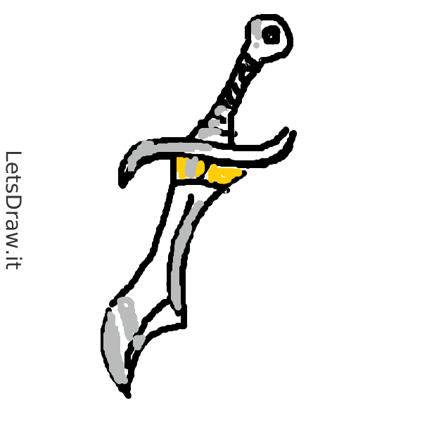 How to draw dagger / 61ftodc5k.png / LetsDrawIt