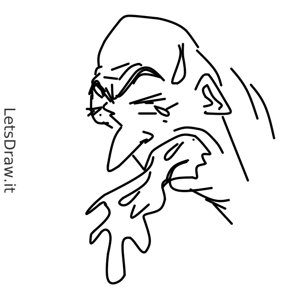 How to draw vomit / 61mqda384.png / LetsDrawIt