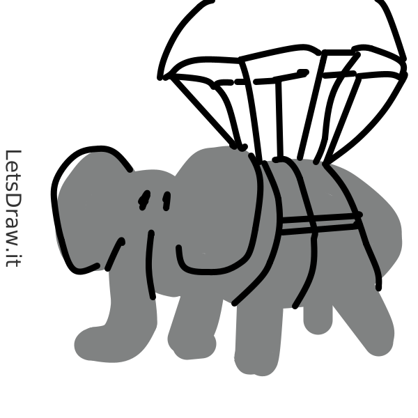 How to draw parachute / 63b8z18j.png / LetsDrawIt
