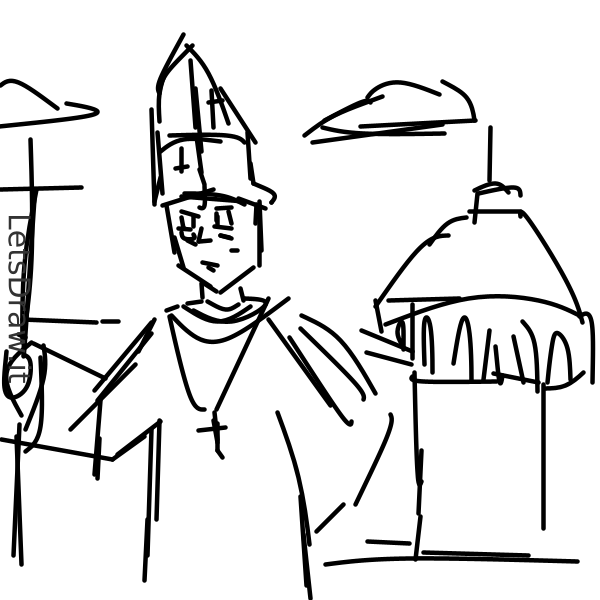 How to draw pope / 63m4fzhn4.png / LetsDrawIt