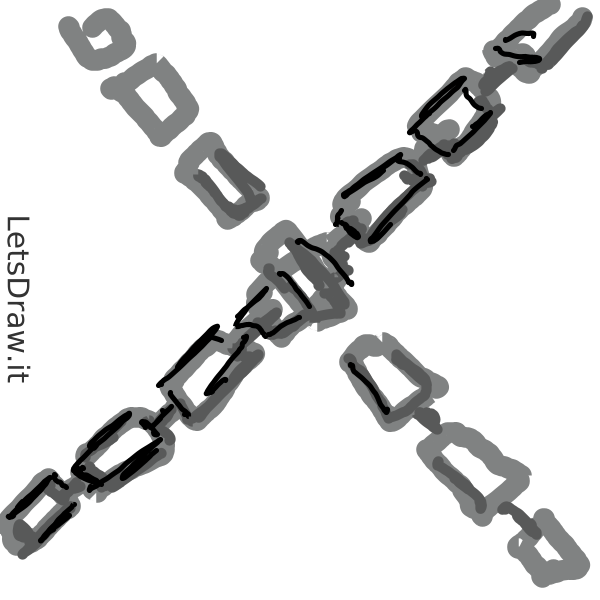 How to draw chain / 64eaqodh5.png / LetsDrawIt