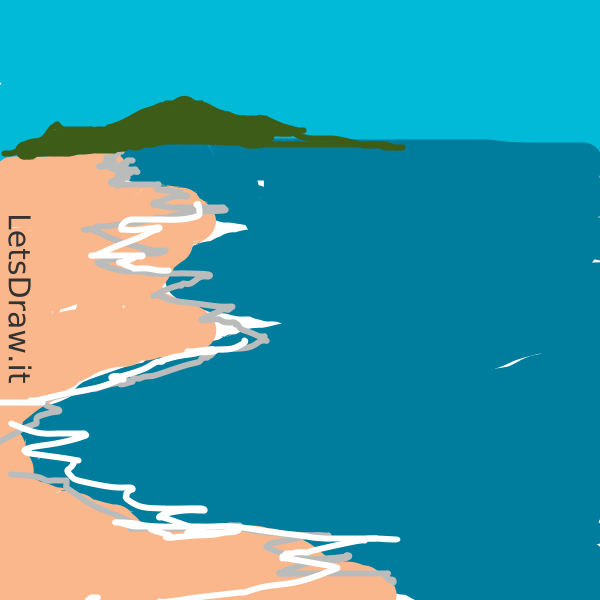 How to draw sea / 64pfxb83s.png / LetsDrawIt