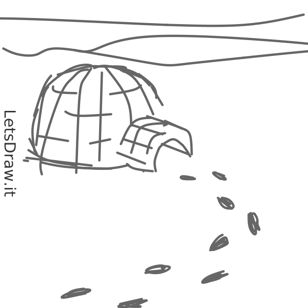 How to draw igloo / 66amgo7ps.png / LetsDrawIt