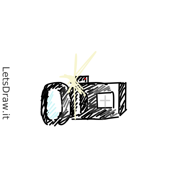 How to draw Photo cameras / 66qdmwdtz.png / LetsDrawIt