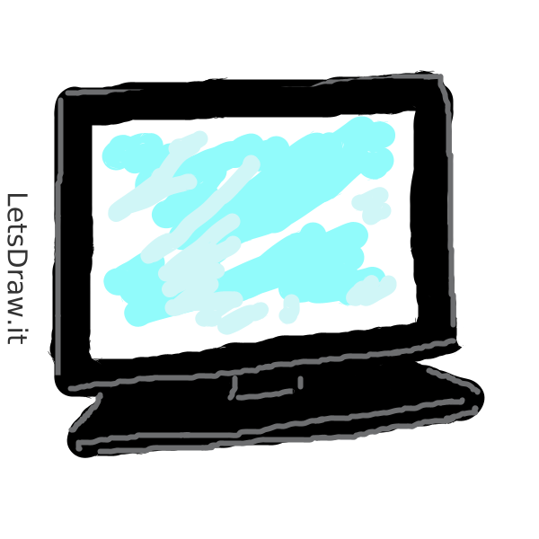 How to draw monitor / 686ht9971.png / LetsDrawIt