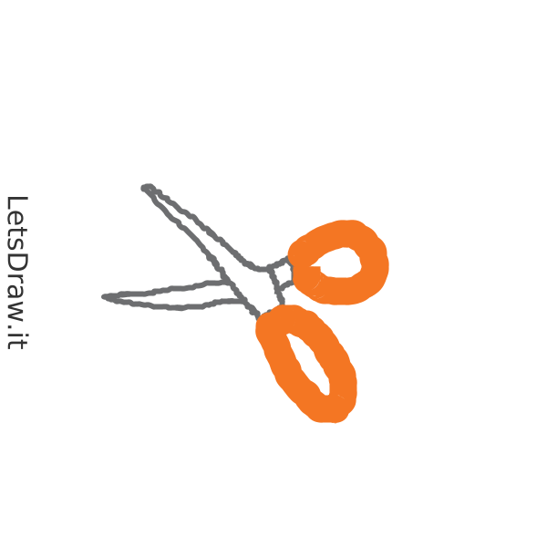 How to draw pair of scissors / 68fyob561.png / LetsDrawIt